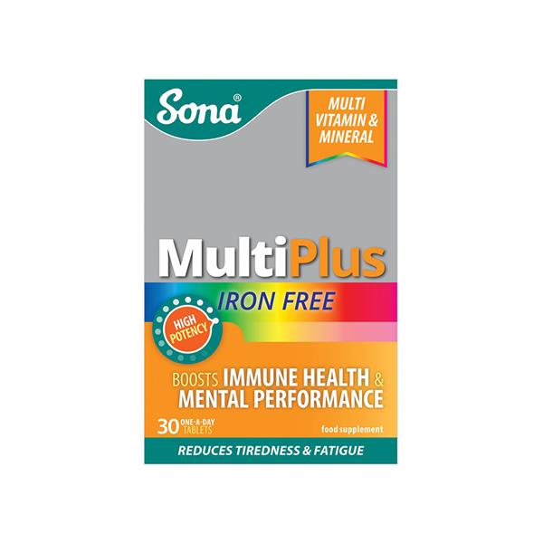 Sona Multiplus Iron Free Multivitamins & Minerals | Brandonvale ...
